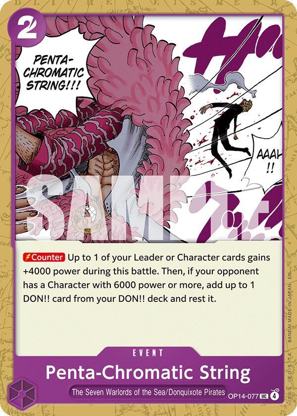 Penta-Chromatic String - The Azure Sea's Seven - One Piece Card Game ...