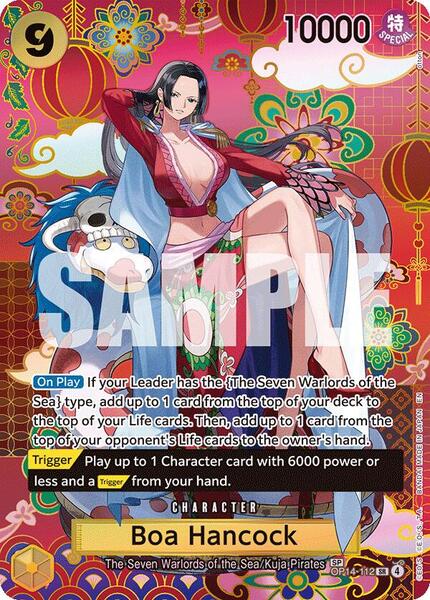 Boa Hancock - OP14-112 (SP) - The Azure Sea's Seven - One Piece Card ...
