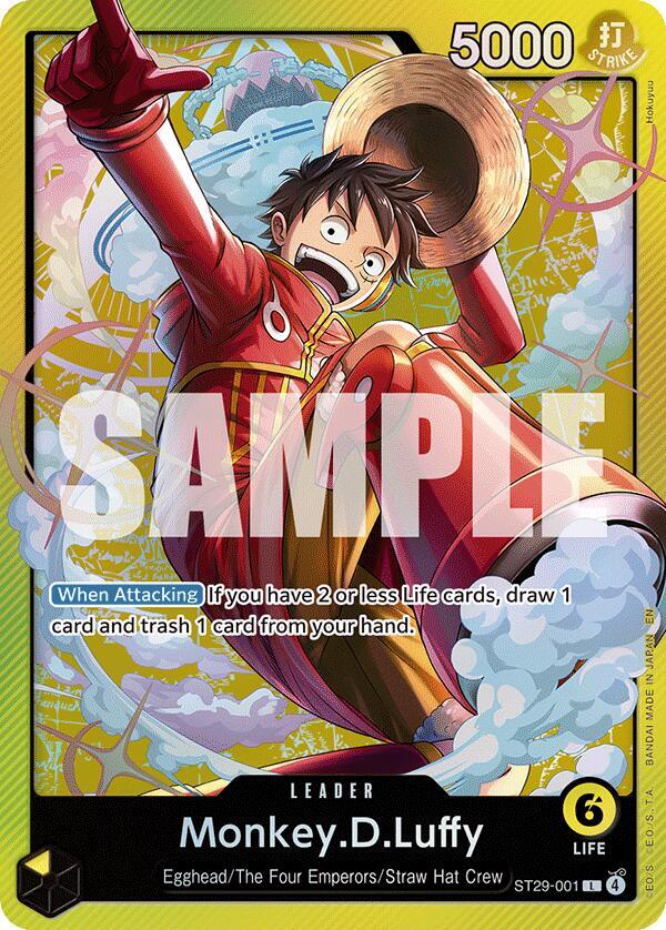 Monkey.D.Luffy (001) - Starter Deck 29: Egghead - One Piece Card Game ...