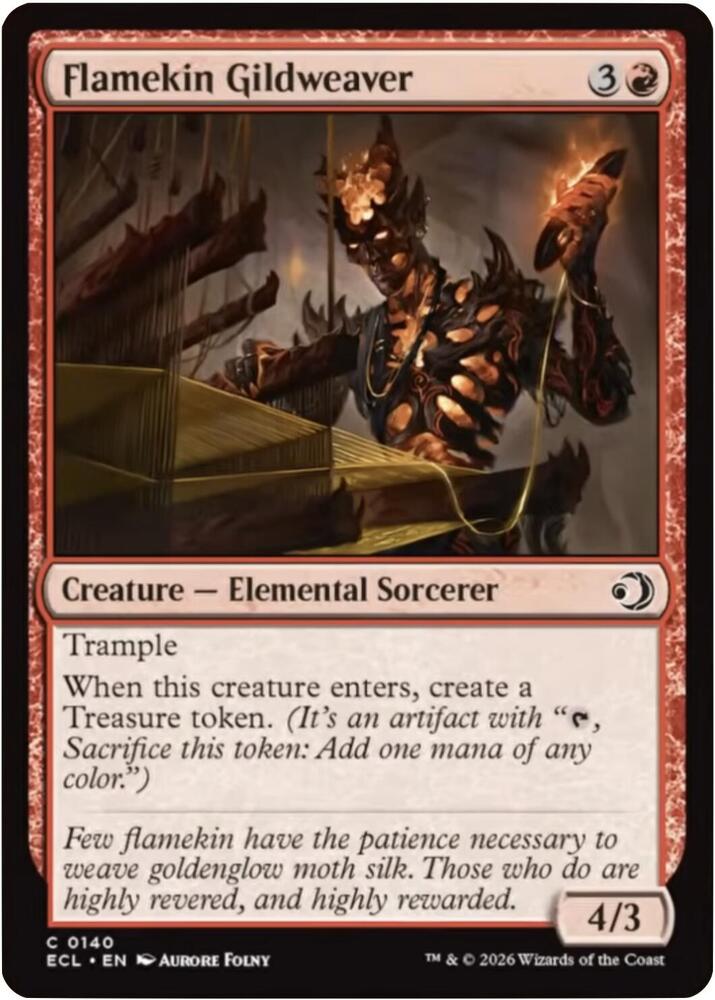 Flamekin Gildweaver - Lorwyn Eclipsed - Magic: The Gathering ...
