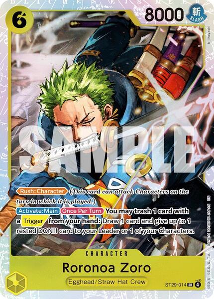 Roronoa Zoro - Starter Deck 29: Egghead - One Piece Card Game ...