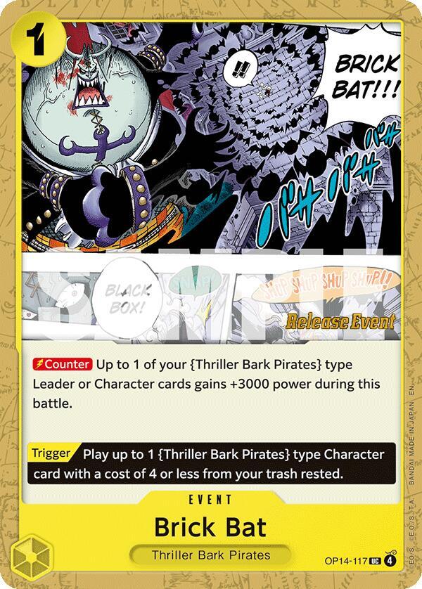 Brick Bat - The Azure Sea's Seven Release Event Cards - One Piece Card ...