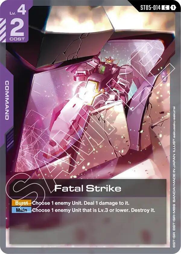 Fatal Strike - Starter Deck 07: Celestial Drive - Gundam Card Game ...