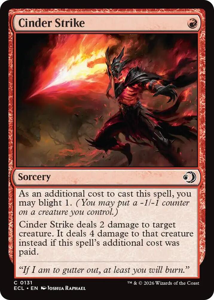 Cinder Strike - Lorwyn Eclipsed - Magic: The Gathering - TCGplayer.com