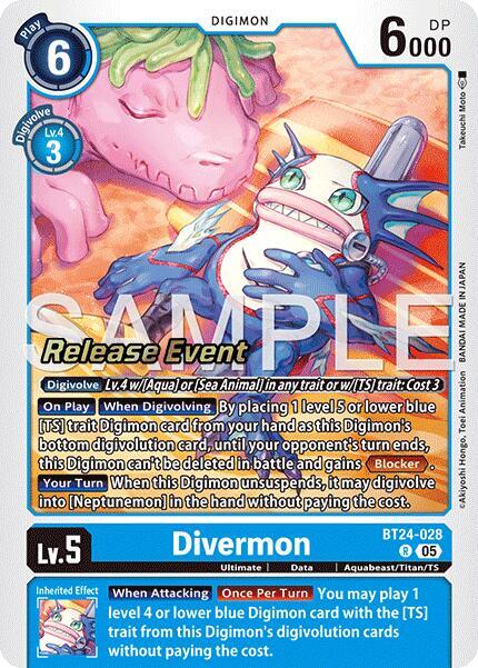 Divermon - Time Stranger Release Event Cards - Digimon Card Game ...