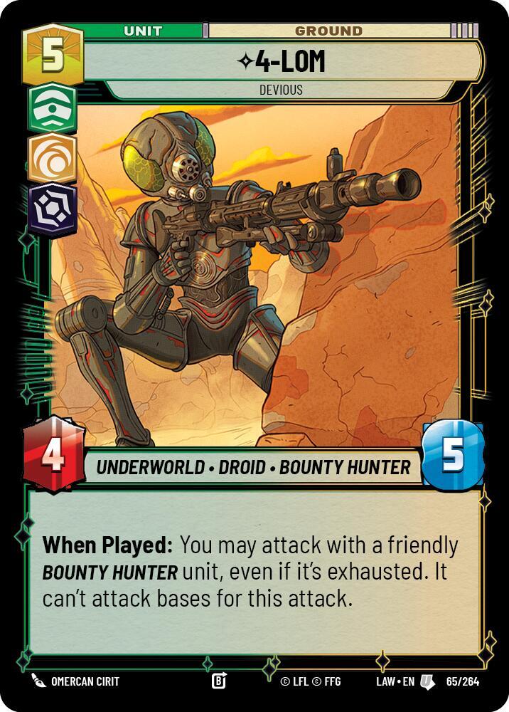 4-LOM - Devious - A Lawless Time - Star Wars: Unlimited - TCGplayer.com