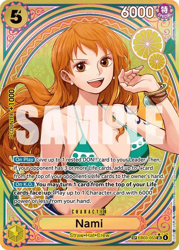 Nami (SP) - Extra Booster: One Piece Heroines Edition - One Piece Card ...