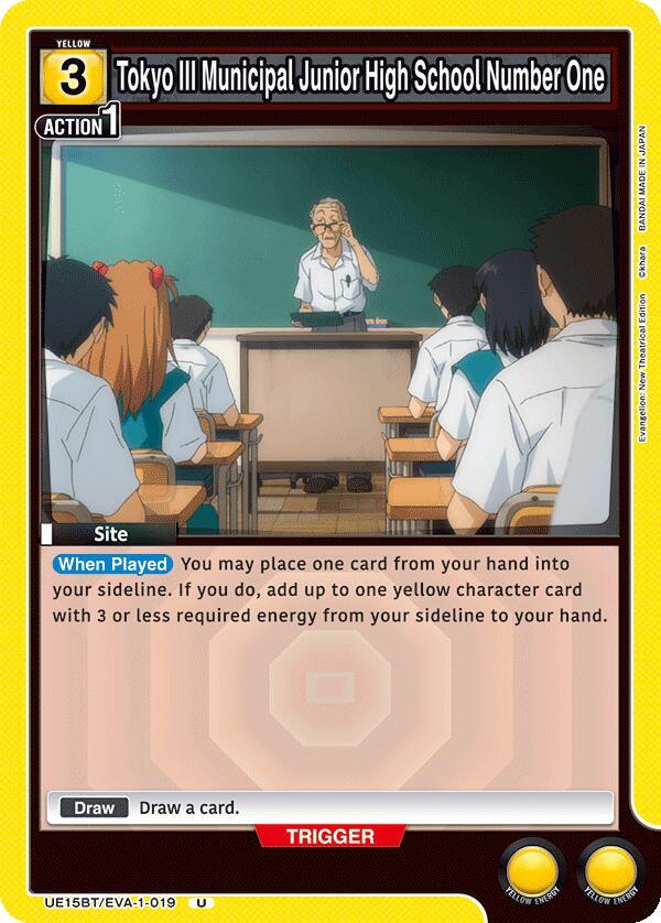 Tokyo III Municipal Junior High School Number One - UE15BT: Evangelion ...