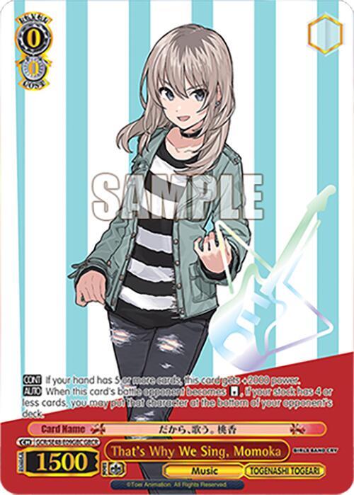 That's Why We Sing, Momoka (GBCR) - Girls Band Cry Premium Booster ...