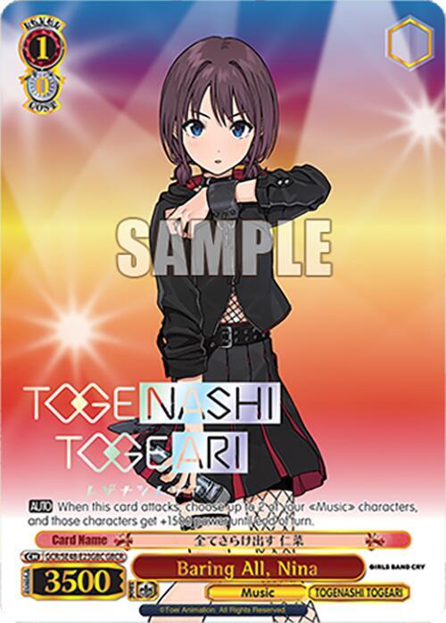 Baring All, Nina (GBCR) - Girls Band Cry Premium Booster - Weiss ...