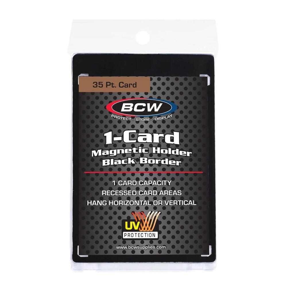 Magnetic Card Holder - 35 Pt. (Black Border) - BCW Toploaders ...