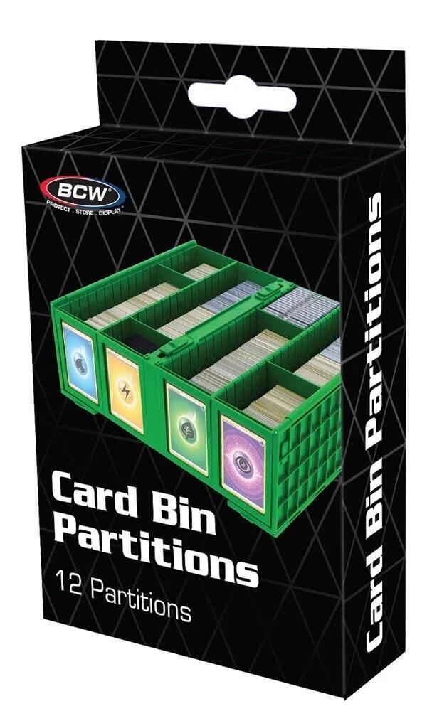 Card Bin Partitions - Green - BCW Card Dividers - Collectible Storage ...