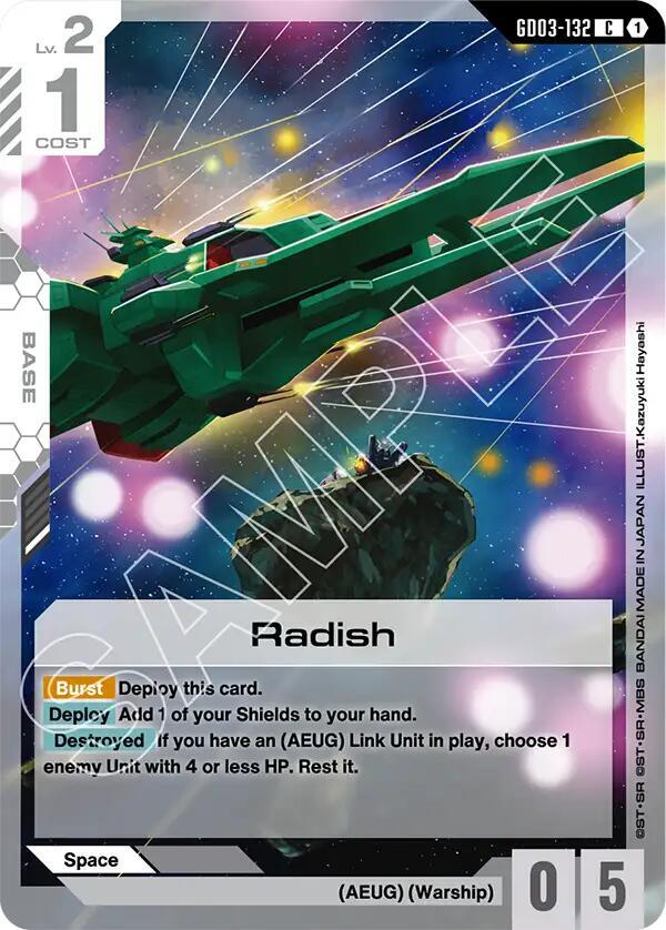 Radish - Steel Requiem - Gundam Card Game - TCGplayer.com