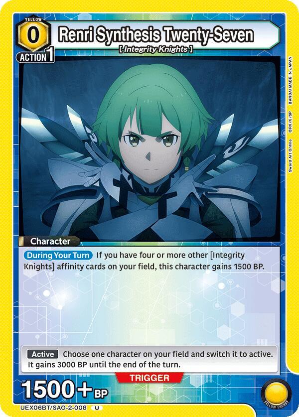 Renri Synthesis Twenty-Seven - UEX06BT: Sword Art Online Vol.2 - Union ...