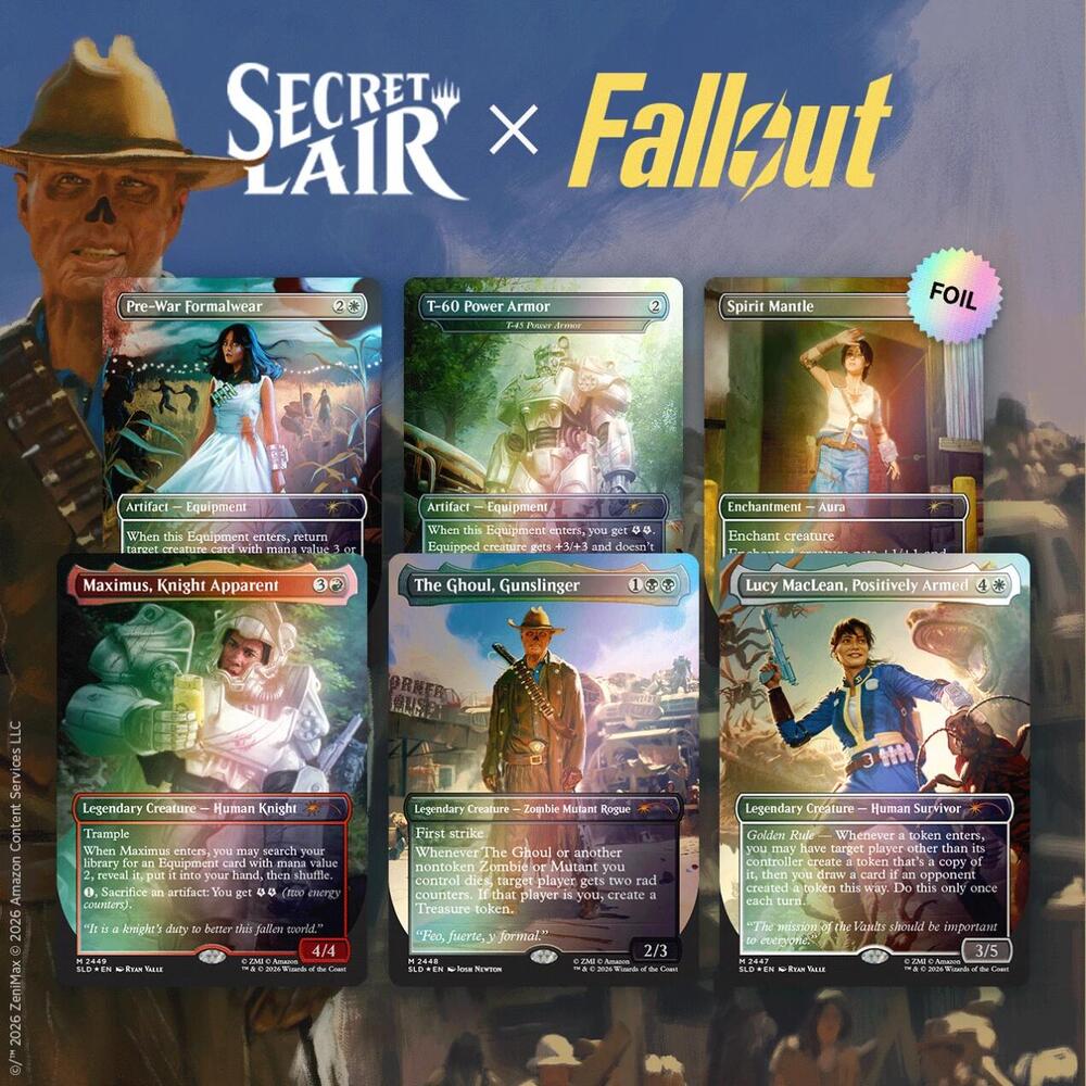Secret Lair Drop: Secret Lair x Fallout: Beyond Vault 33 - Traditional ...
