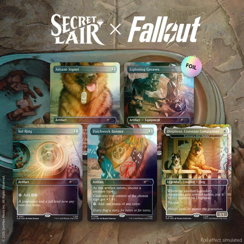 Secret Lair Drop: Secret Lair x Fallout: Greet the Dog - Traditional ...