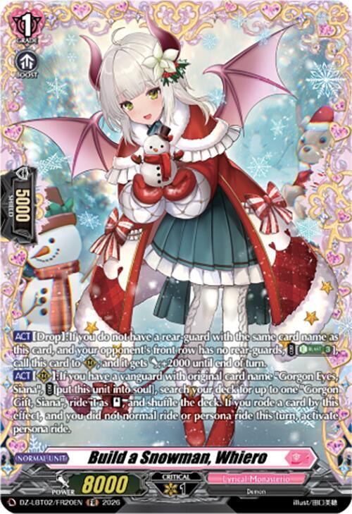 Build a Snowman, Whiero (FR) - DZ-LBT02: Lyrical Monasterio Season of ...