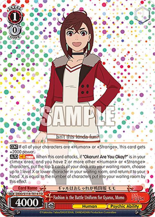 Fashion is the Battle Uniform for Gyarus, Momo - DANDADAN - Weiss ...