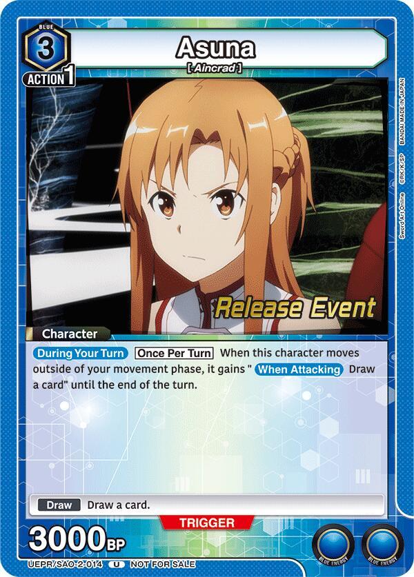 Asuna (014) - UEX06BT: Sword Art Online Vol.2 Release Event Cards ...