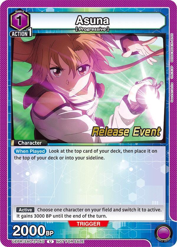 Asuna (040) - UEX06BT: Sword Art Online Vol.2 Release Event Cards ...