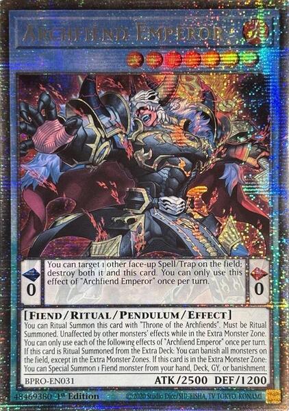Archfiend Emperor (Starlight Rare) - Burst Protocol - YuGiOh ...