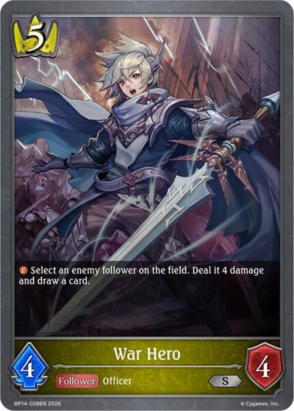 War Hero - BP14: Banquet of Dreams - Shadowverse: Evolve - TCGplayer.com