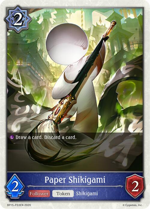 Paper Shikigami - P33 (Foil) - BP15: Trial of the Omens - Shadowverse ...