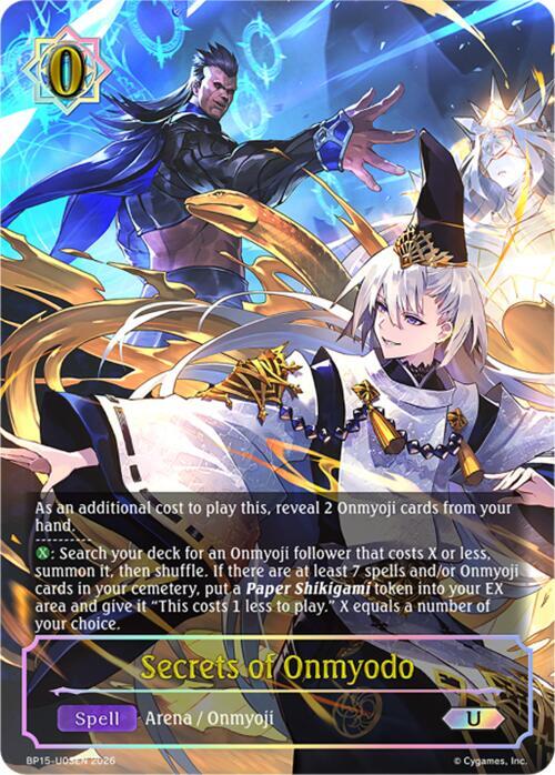 Secrets of Onmyodo (U) - BP15: Trial of the Omens - Shadowverse: Evolve ...