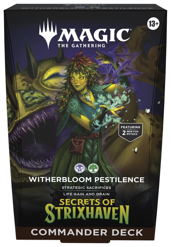 Secrets of Strixhaven Commander Deck - Witherbloom Pestilence ...