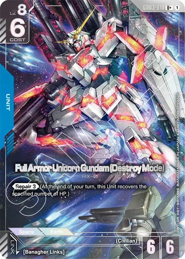 Full Armor Unicorn Gundam (Destroy Mode) (R+) - Steel Requiem - Gundam ...