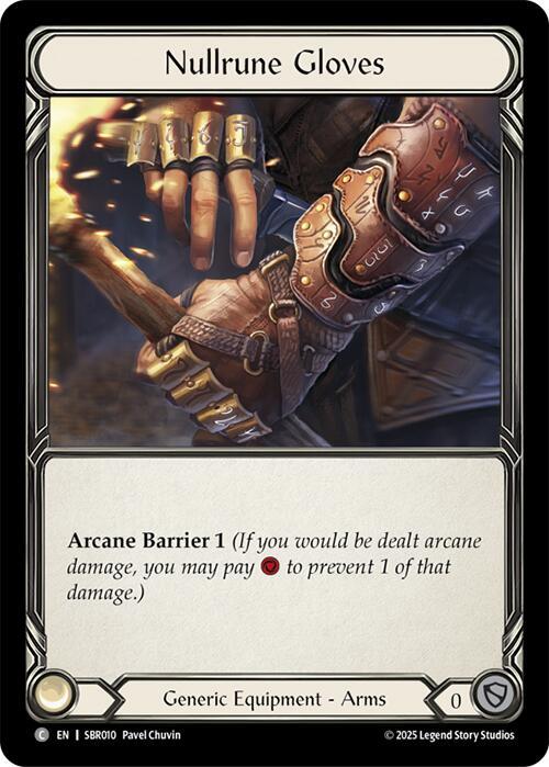 Nullrune Gloves (SBR010) - Silver Age Chapter 1 - Flesh and Blood TCG ...