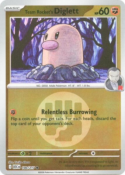Team Rocket's Diglett (Energy Symbol Pattern) - ME: Ascended Heroes ...