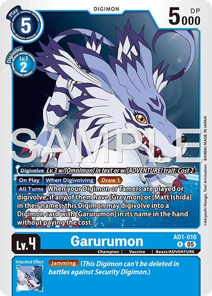 Garurumon - Advanced Booster Digimon Generation - Digimon Card Game ...