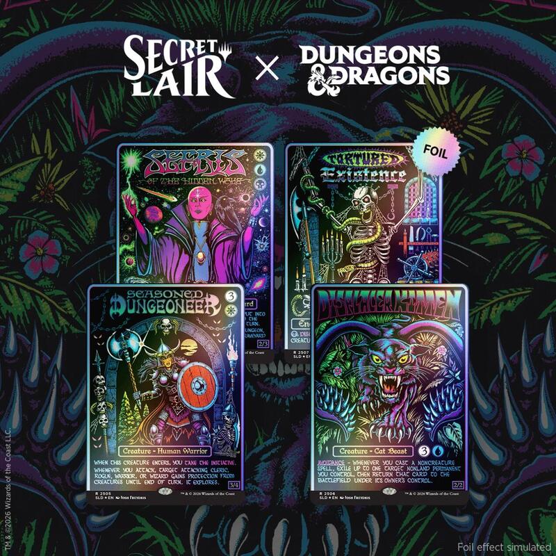 Secret Lair Drop: Secret Lair x Dungeons & Dragons: Black Lights & Dark ...