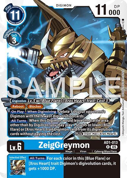 ZeigGreymon - Advanced Booster Digimon Generation - Digimon Card Game ...