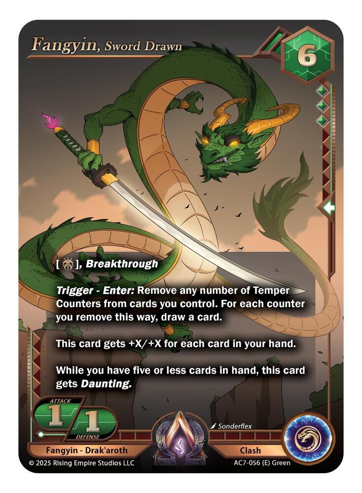 Fangyin, Sword Drawn - Ancient Alphas - Alpha Clash - TCGplayer.com