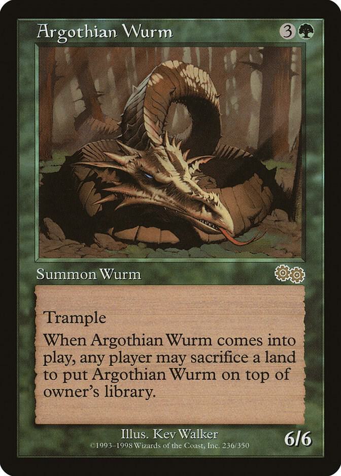 Argothian Wurm - Urza's Saga - Magic: The Gathering - TCGplayer.com