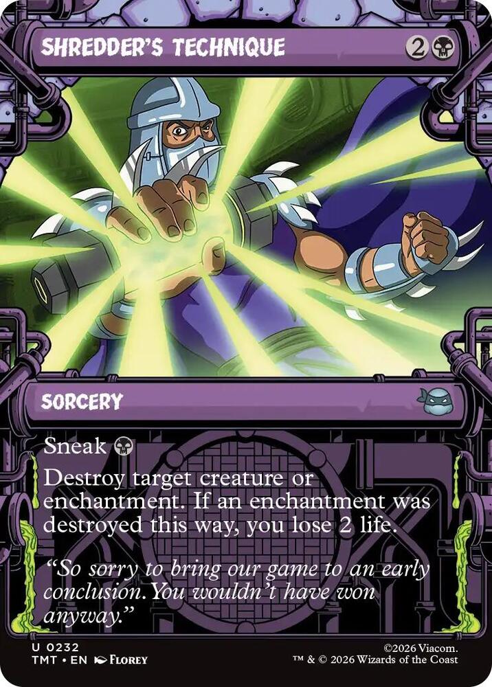 Shredder's Technique (Showcase) - Teenage Mutant Ninja Turtles - Magic ...