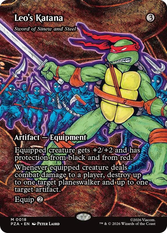 Leo's Katana - Sword of Sinew and Steel (Borderless) - Teenage Mutant ...