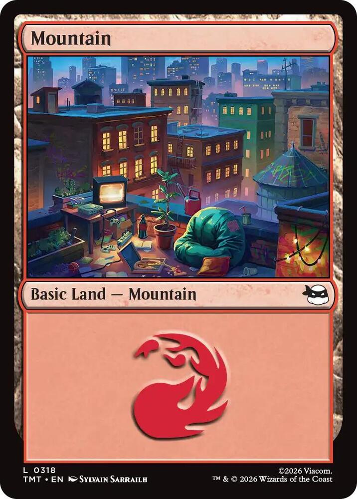 Mountain (0318) - Teenage Mutant Ninja Turtles - Magic: The Gathering ...