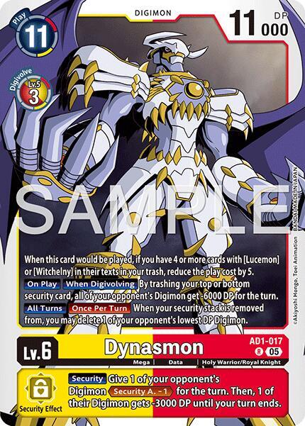 Dynasmon - AD1-017 - Advanced Booster Digimon Generation - Digimon Card ...