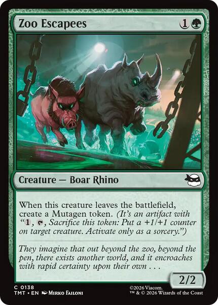 Zoo Escapees - Teenage Mutant Ninja Turtles - Magic: The Gathering ...