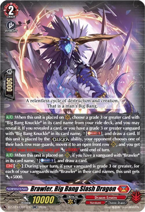 Brawler, Big Bang Slash Dragon - DZ-BT12: Chasm of Lost Souls ...