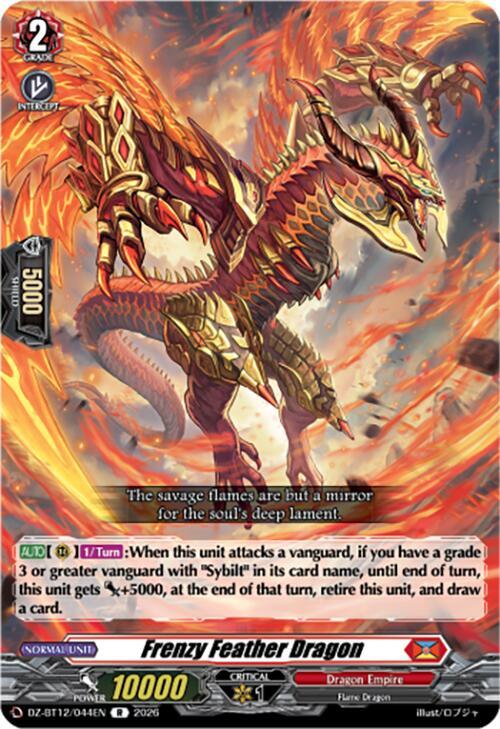 Frenzy Feather Dragon - DZ-BT12: Chasm of Lost Souls - Cardfight ...