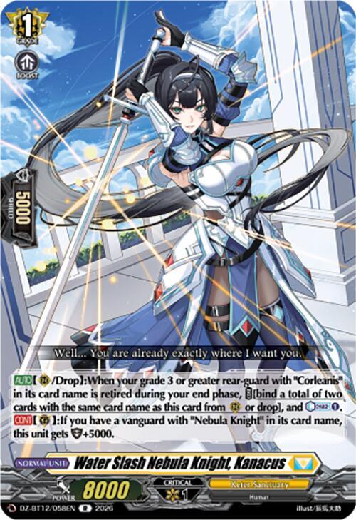 Water Slash Nebula Knight, Kanacus - DZ-BT12: Chasm of Lost Souls ...