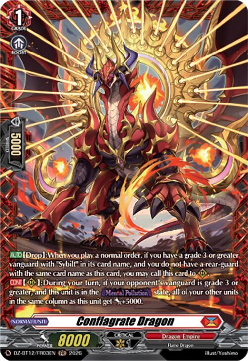 Conflagrate Dragon (FR) - DZ-BT12: Chasm of Lost Souls - Cardfight ...