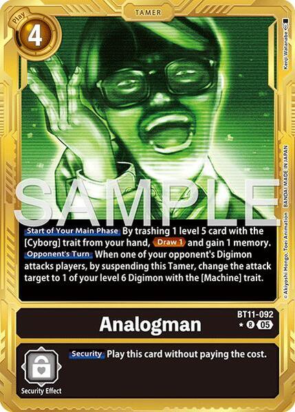 Analogman (Gold Border) - Advanced Booster Digimon Generation - Digimon ...