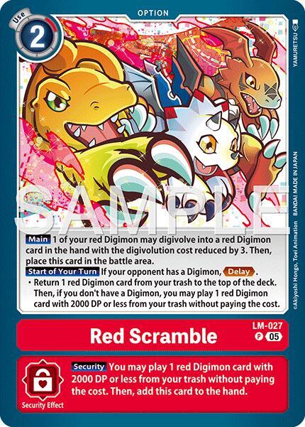 Red Scramble (Reprint) - Advanced Booster Digimon Generation - Digimon ...