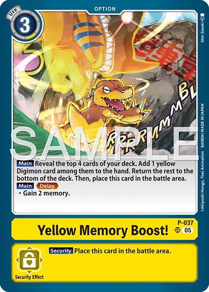 Yellow Memory Boost! (Reprint) - Advanced Booster Digimon Generation ...