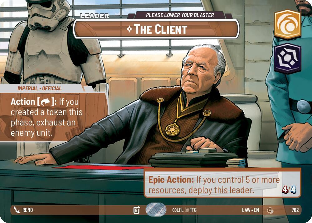 The Client - Please Lower Your Blaster (Showcase) - A Lawless Time ...